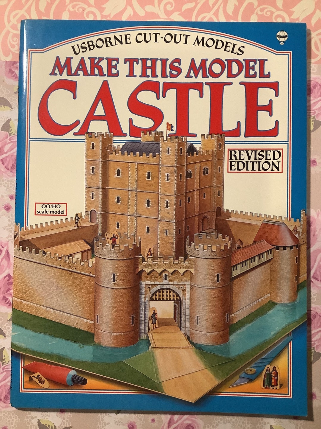 RARE 1987 Usborne Cut-out Models 'make This Model Castle' Book OO-HO ...