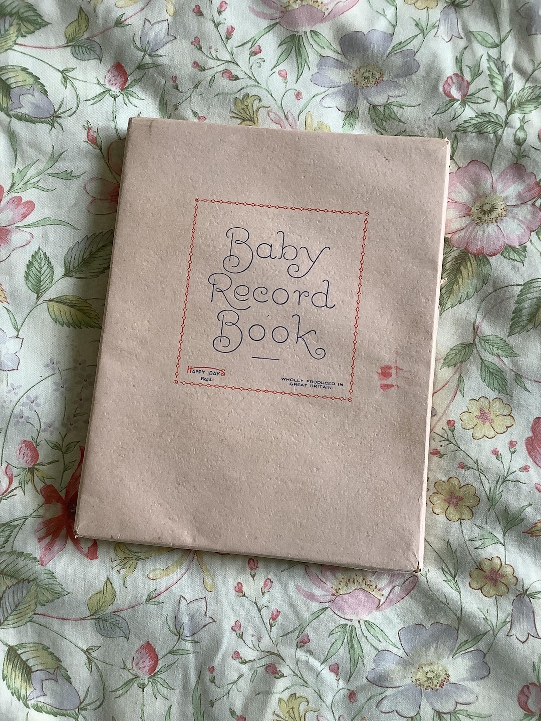 EXTREMELY Rare Circa 1930s 'baby Record Book' by Happy Days No Writing ...