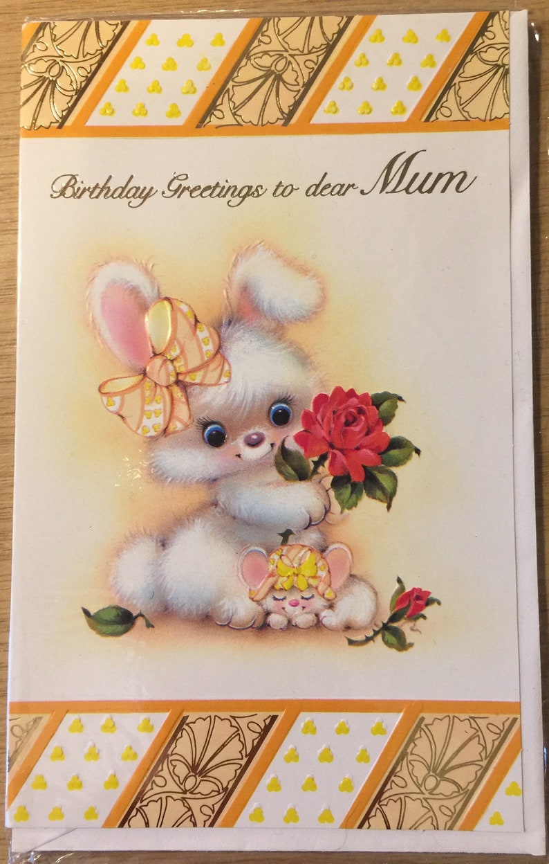 RARE Vintage Circa 1970s 'birthday Greetings to Dear - Etsy