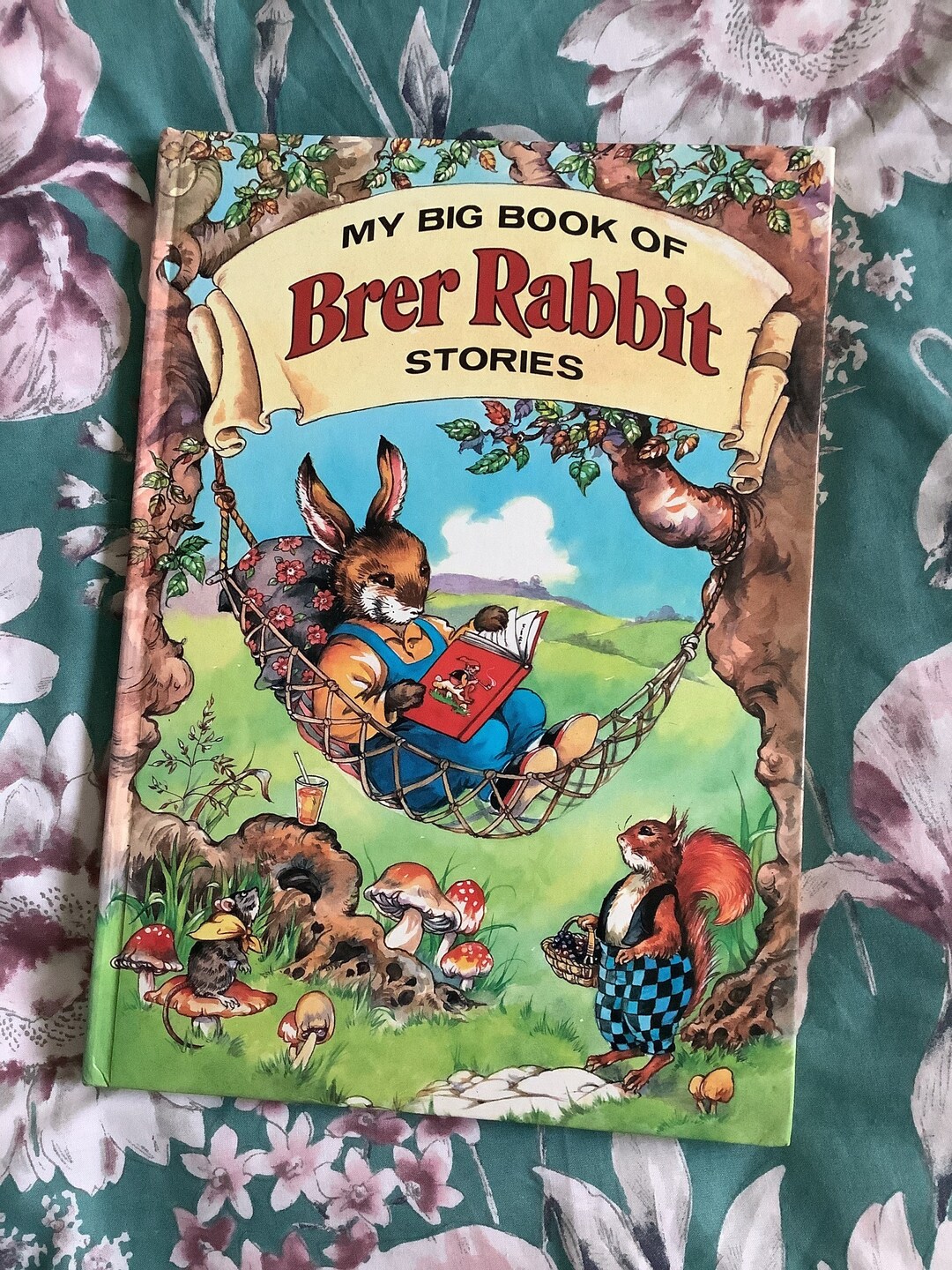 RARE Vintage 1989 'my Big Book of Brer Rabbit Stories' Hardback Book ...