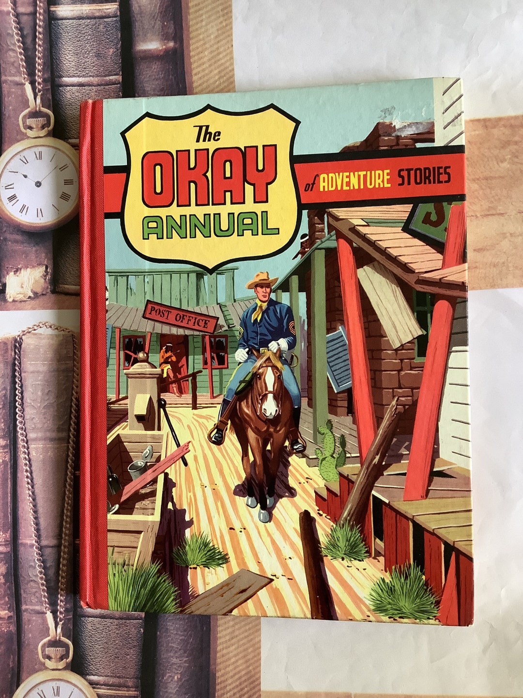 RARE Vintage/retro 1950s 'the Okay Annual Adventure Stories' Hardback ...