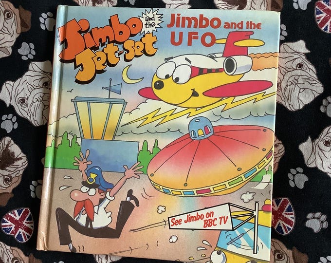 Rare Vintage 1986 Jimbo and the Jet-set 'jimbo and the UFO' Book in ...