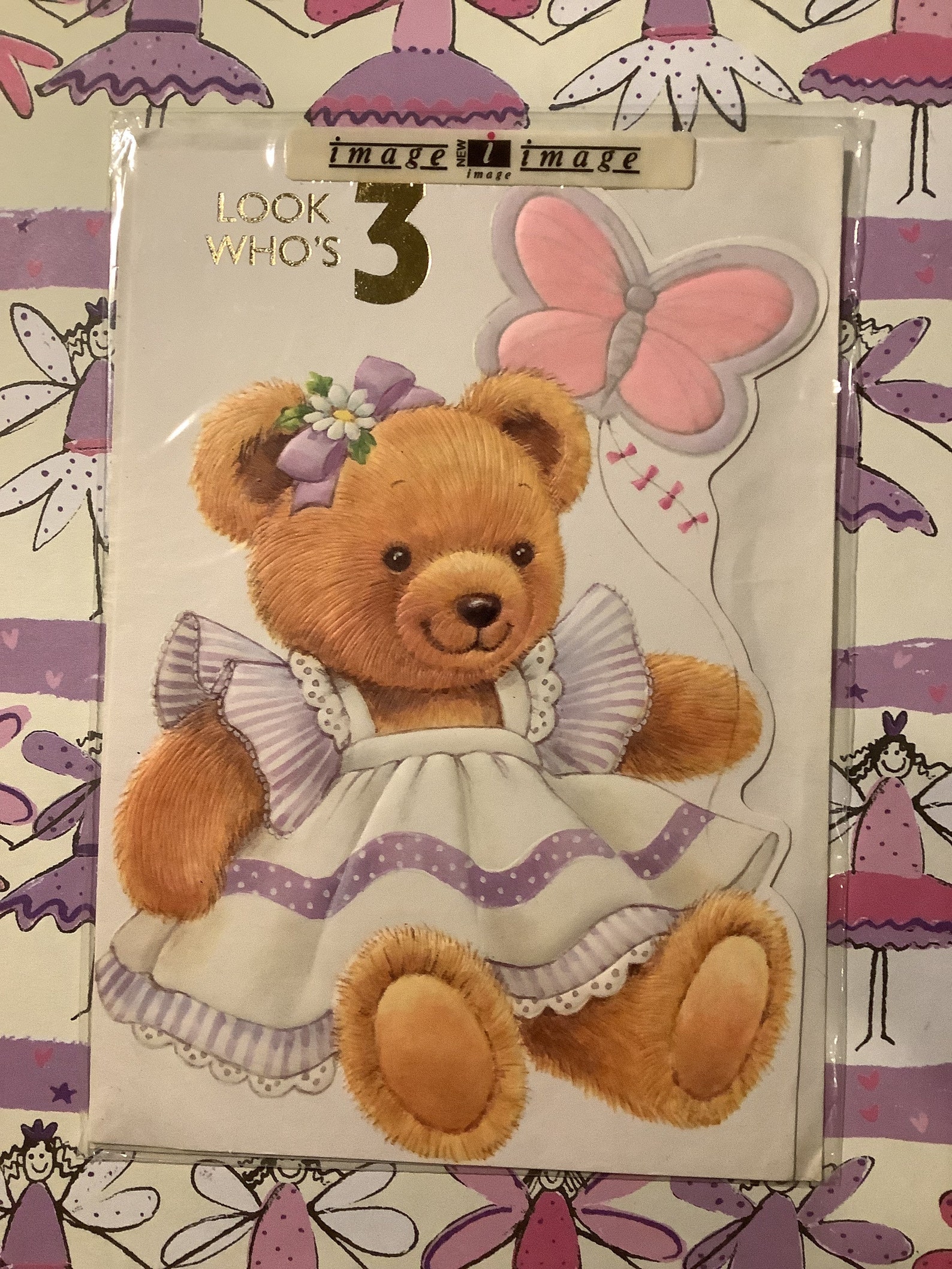 RARE Vintage/retro Circa 1980s 'look Who's 3' Birthday Card - Cute ...