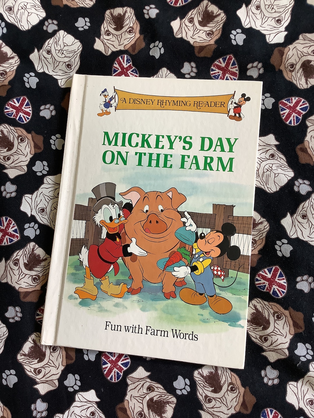 RARE 1988 Vintage Children's Book 'mickey's Day on the Farm' Hardback ...