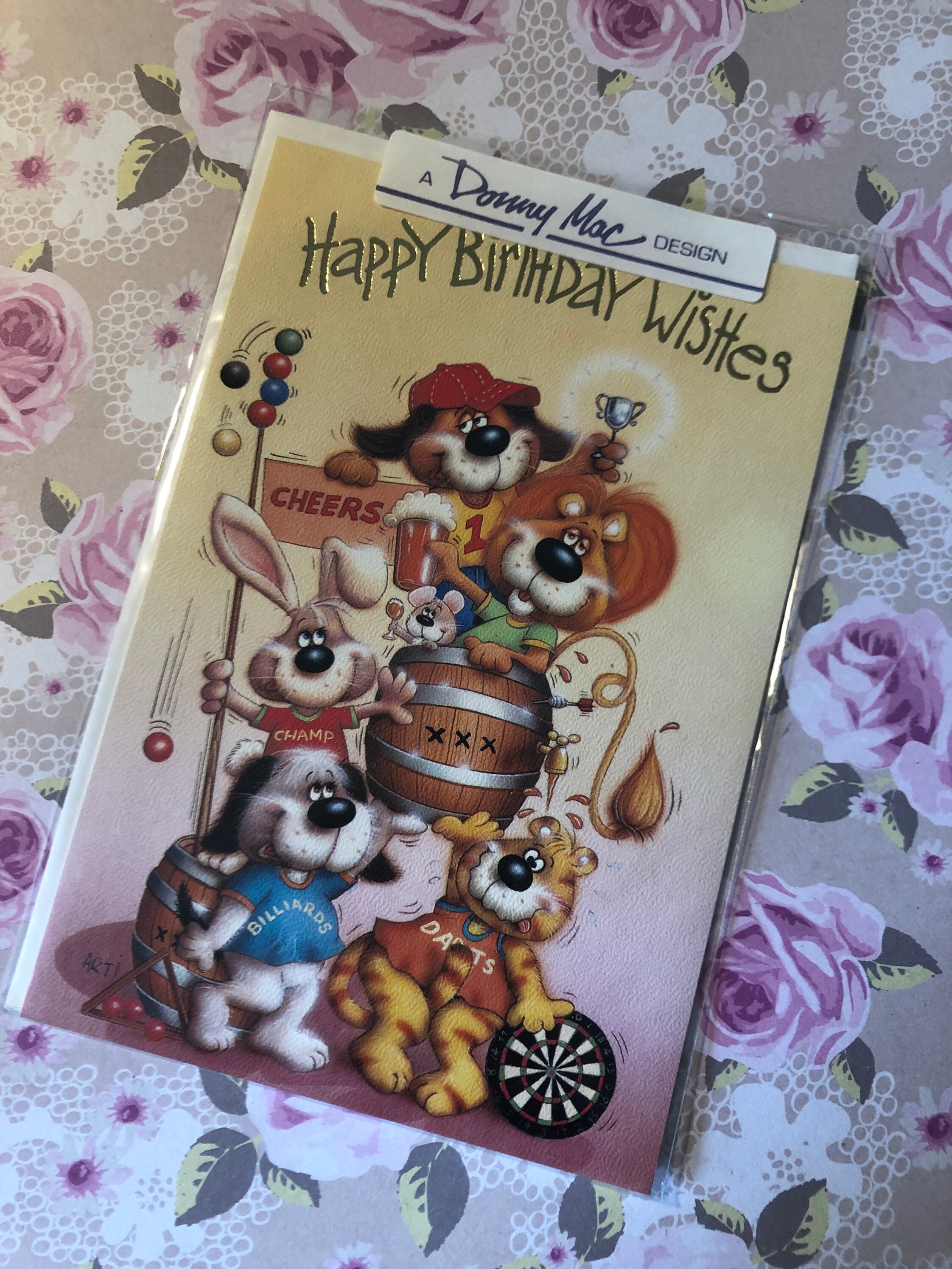 RARE Vintage/retro Circa 1970s 'happy Birthday Wishes' | Etsy
