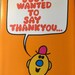 RARE Vintage 1978 Original Mr Men 'thank You' Card - Roger Hargreaves ...