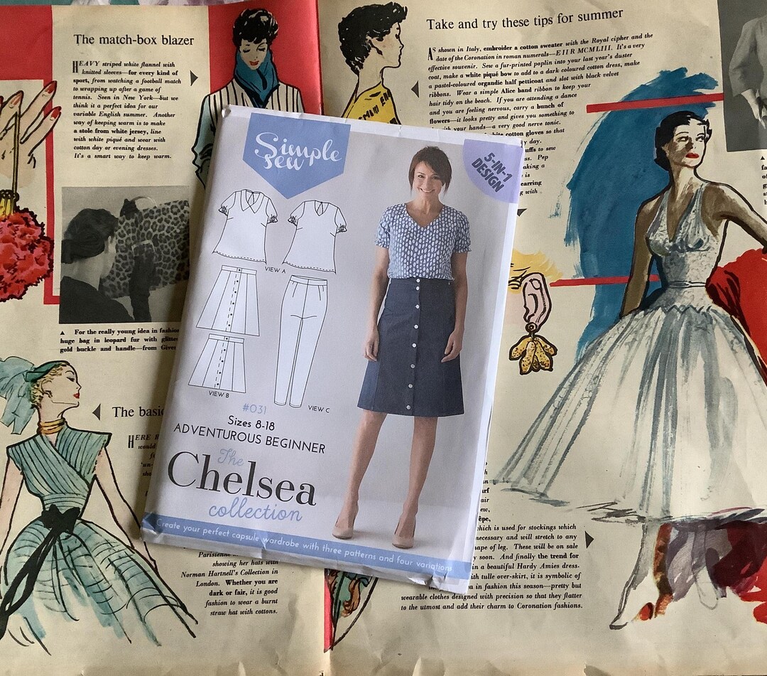 Uncut Simple Sew Sewing Pattern #031 the Chelsea Collection Sizes 8-18 ...