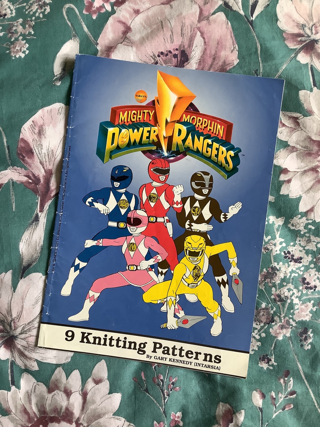 RARE Vintage 1995 Mighty Morphin Power Rangers 9 Knitting Patterns by ...