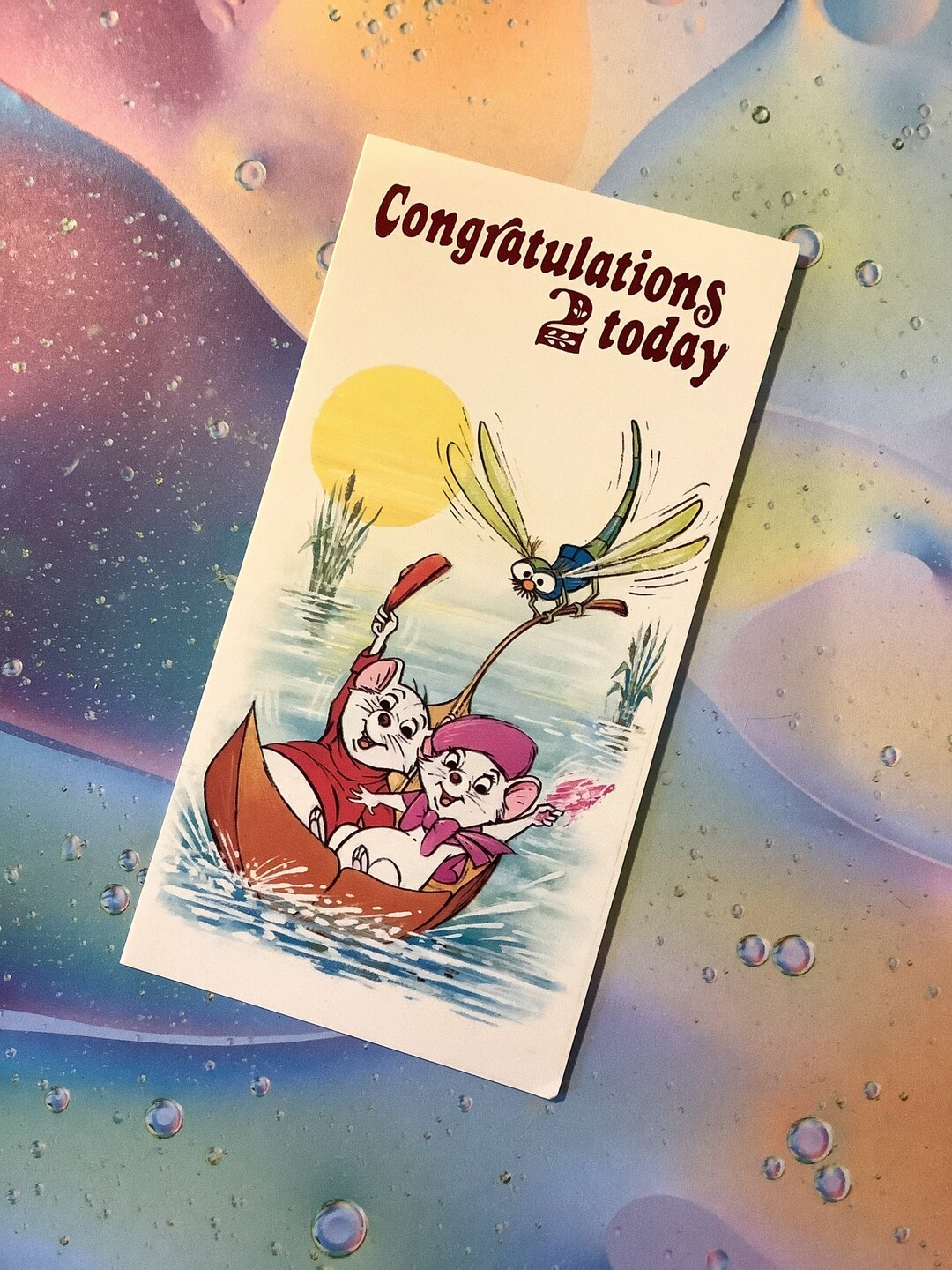 RARE Vintage Circa 1970s Walt Disney Productions 'congratulations 2 ...