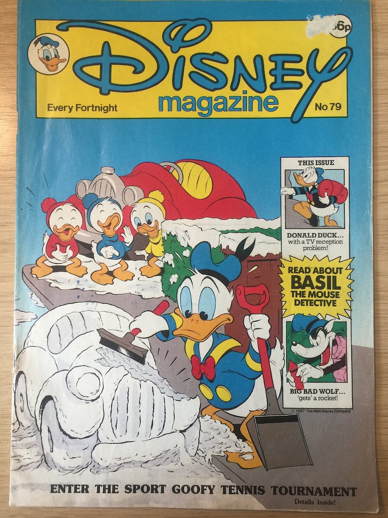 Rare Vintage From 1987 'disney Magazine' No 79 - Etsy