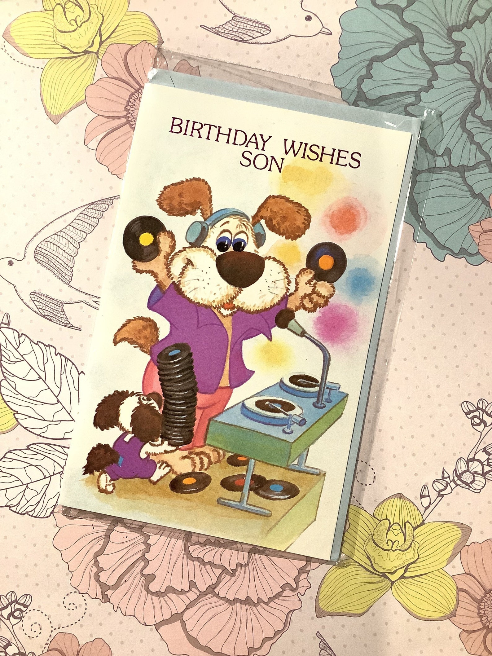 RARE Vintage/retro 1980 birthday Wishes Son Card With | Etsy