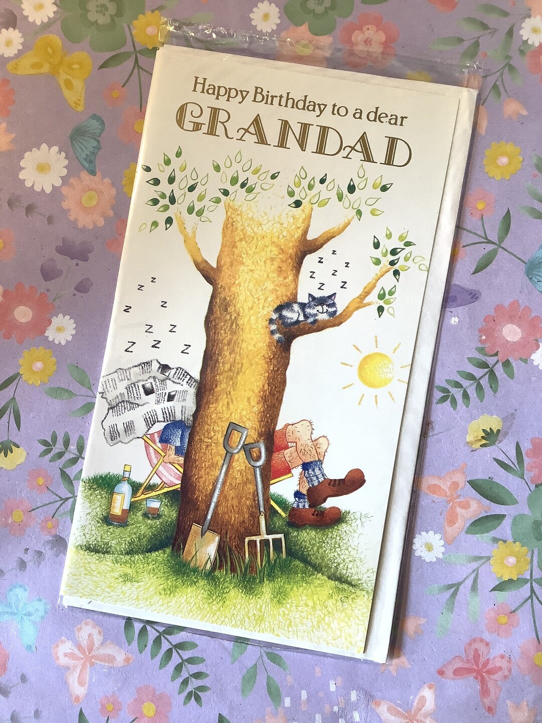 RARE True Vintage/retro Circa 1970s 'happy Birthday to a Dear Grandad ...