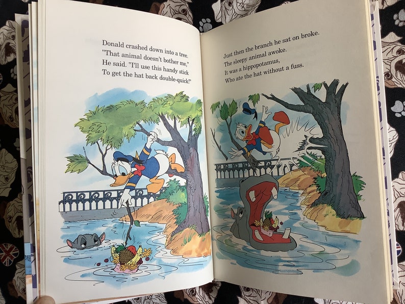 Rare 1988 Vintage Children's Book 'donald and Daisy's Day at the Zoo ...
