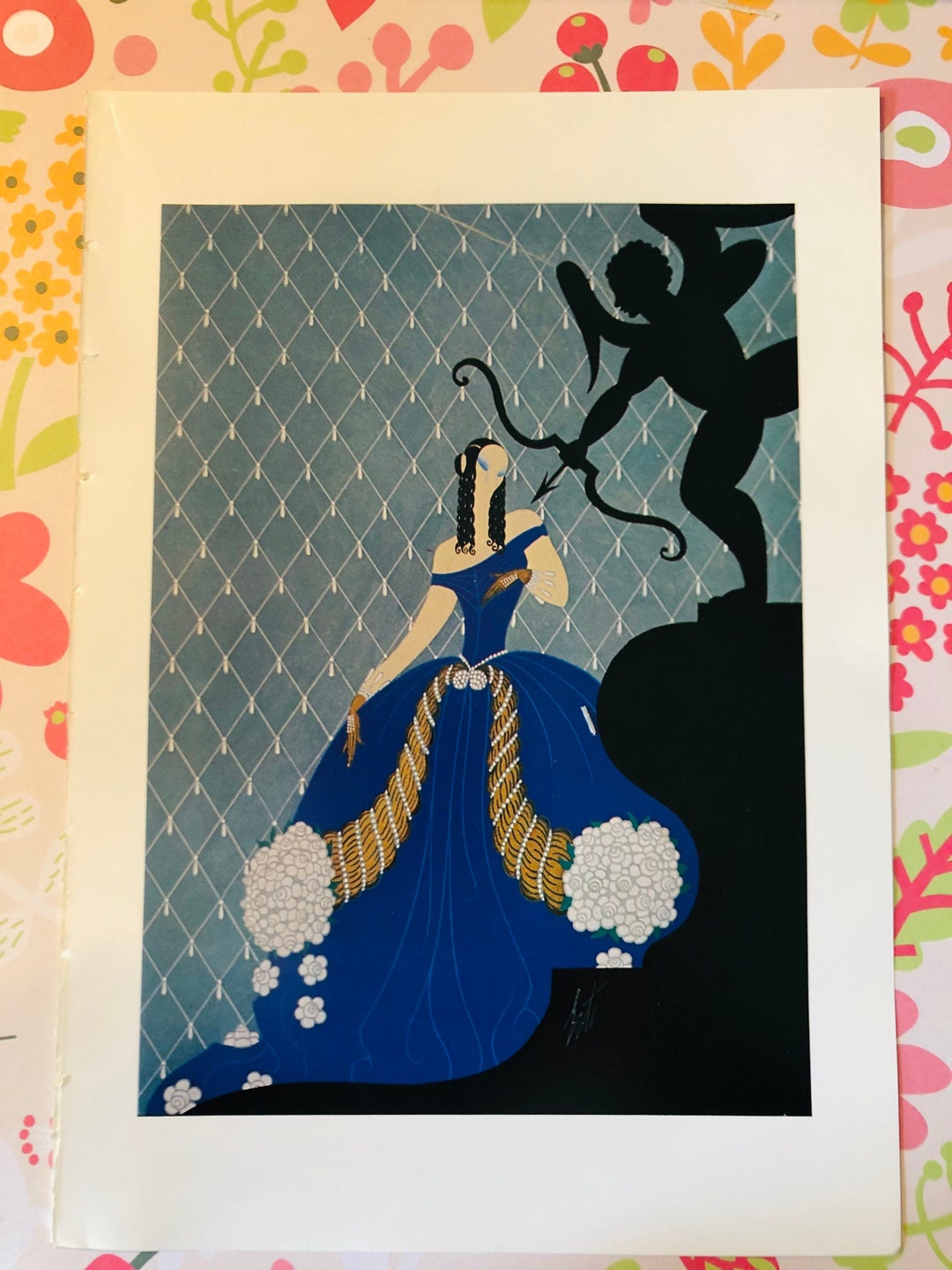 RARE ORIGINAL Stunning 1978 'erte' Book Plate 'costume for Maria ...