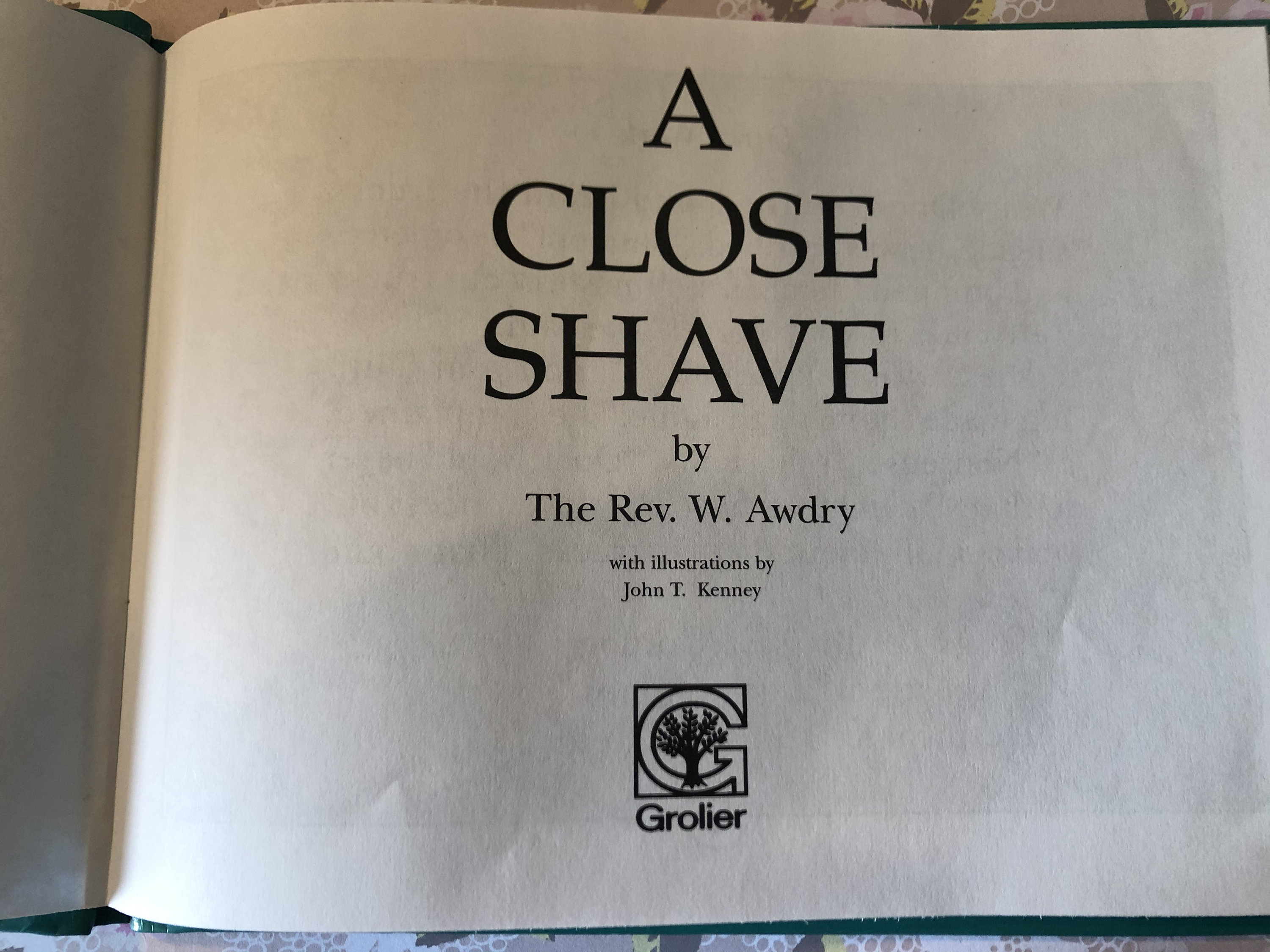Vintage 1995 Thomas the Tank Engine Hardback Book 'A Close Shave' by ...