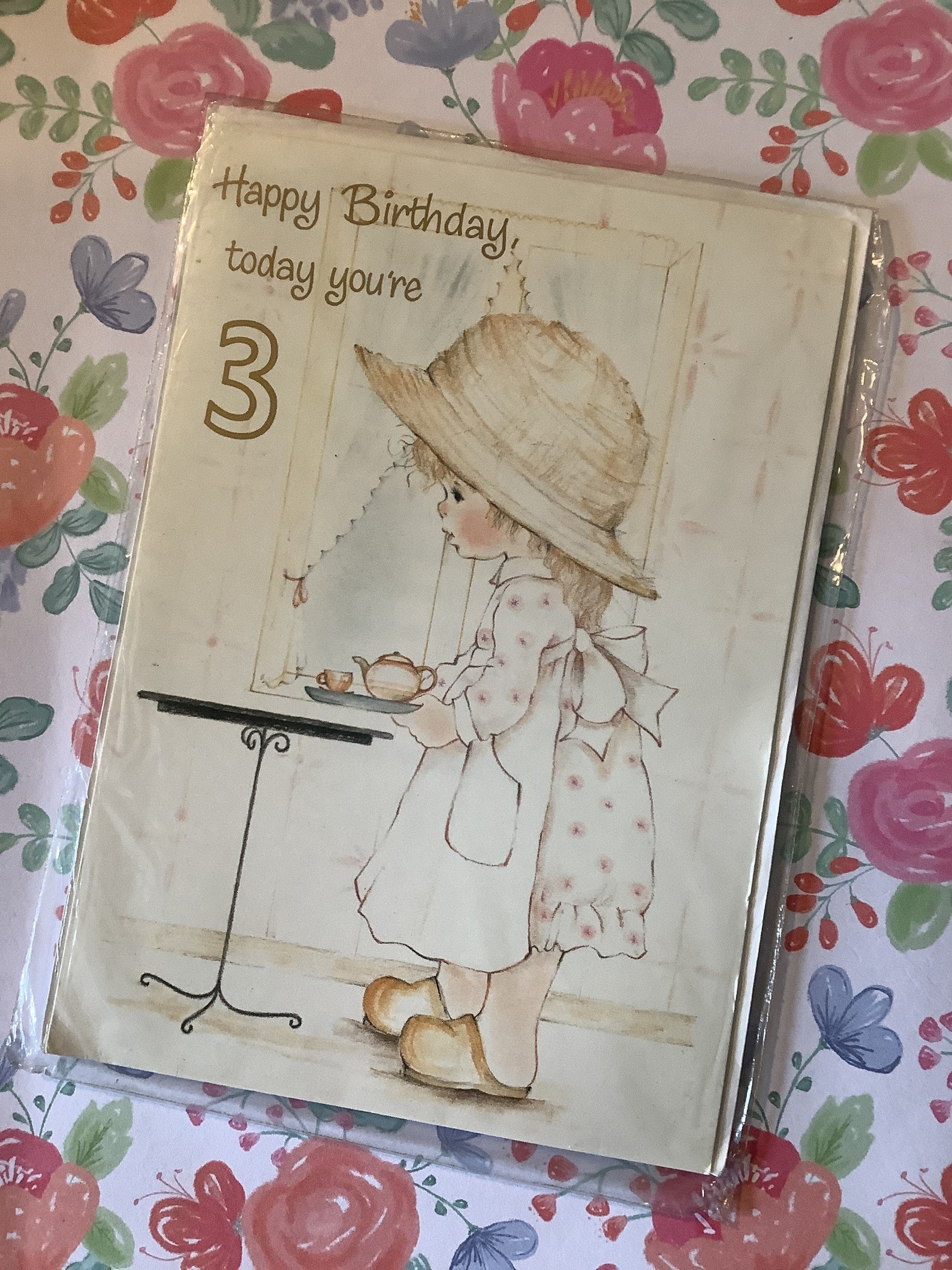 Extremely RARE Vintage Circa 1970s 'happy Birthday, Today You're 3 ...
