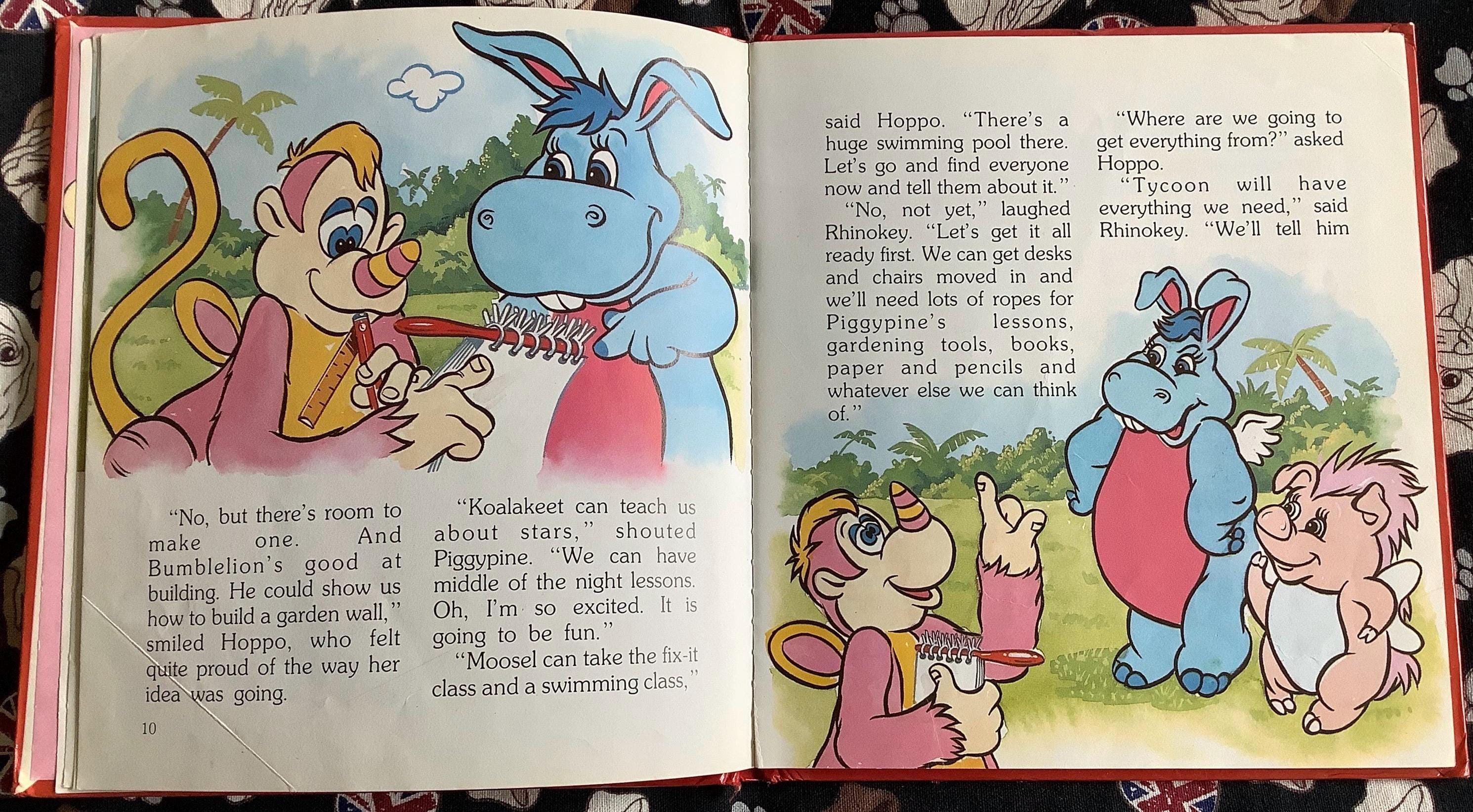 Rare Vintage 1986 'the Wuzzles Go to School and Fun at Midnight ...