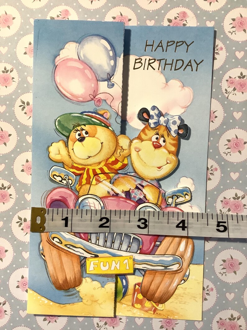 Rare Vintage Circa 1980s 'happy Birthday' Cut-out Front Card With ...