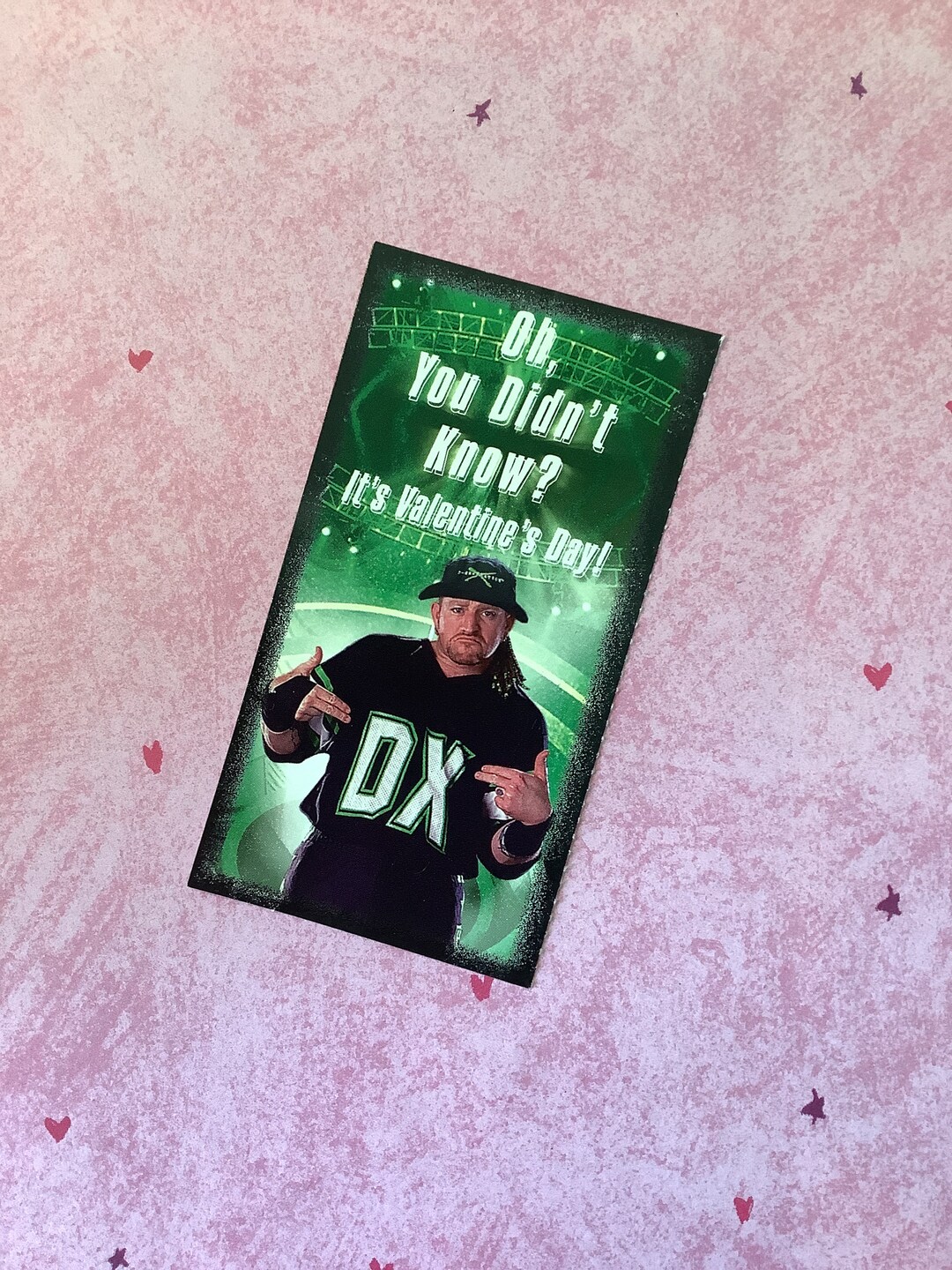 RARE Vintage 2000 Mini WWF American Wrestling Valentine's Day Card ...