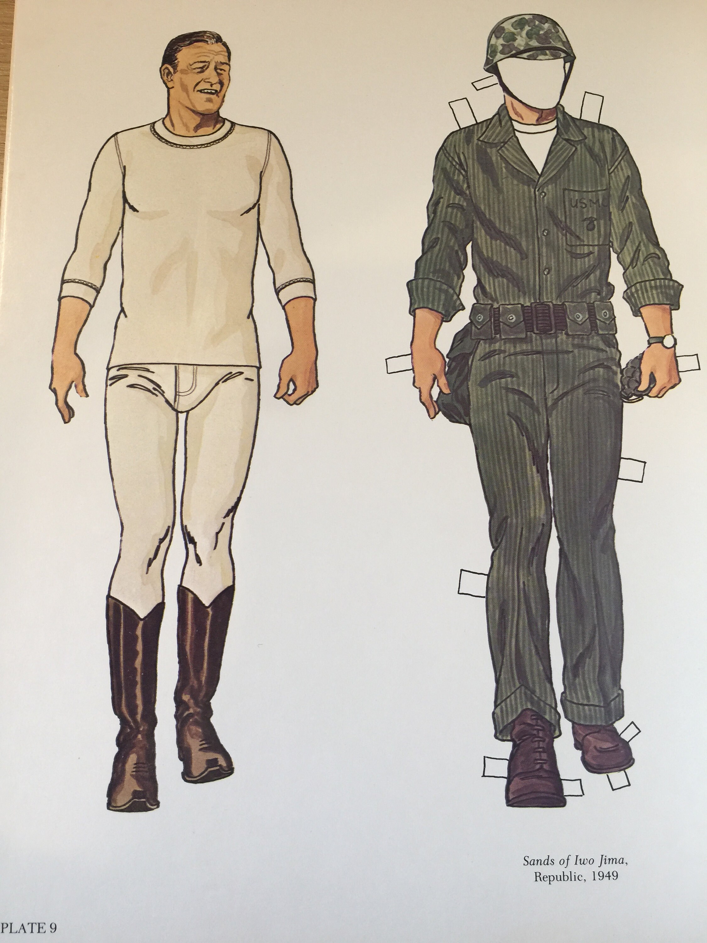 RARE Vintage 1981 Tom Tierney 'john Wayne' Paper Doll | Etsy