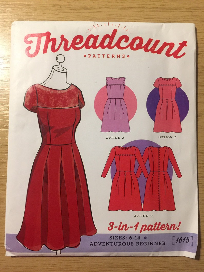 Uncut Threadcount Sewing Pattern 1615 3-in-1 Pattern | Etsy