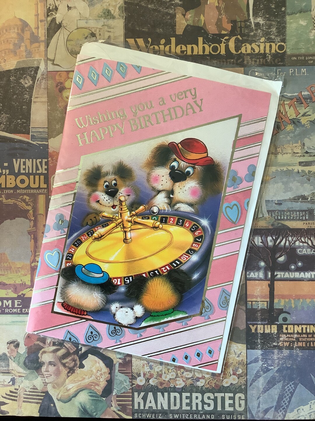 FABULOUS Vintage Circa 1970s 'wishing You a Very Happy Birthday' Card ...
