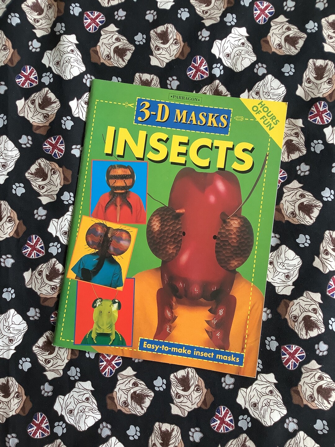 RARE Vintage 1995 '3-D Masks - Insects' Book in Paperback - Four Easy ...