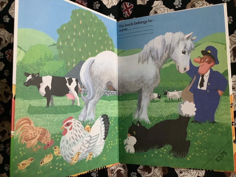 RARE Vintage 1988 Postman Pat Annual in Hardback - 1988 Birth Year Gift ...