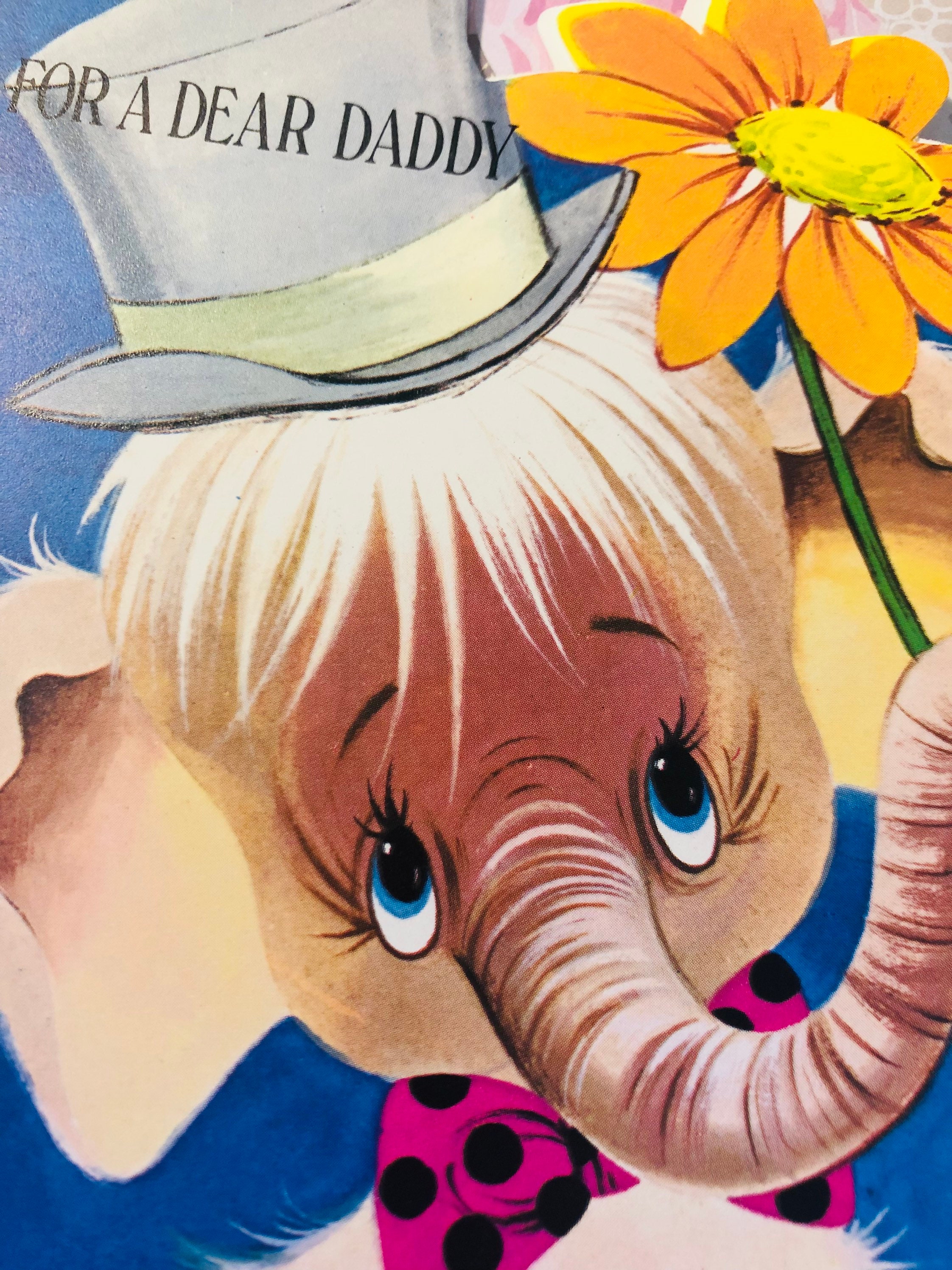 RARE True Vintage/retro Circa 1960s 'for A Dear Daddy' Birthday Card ...