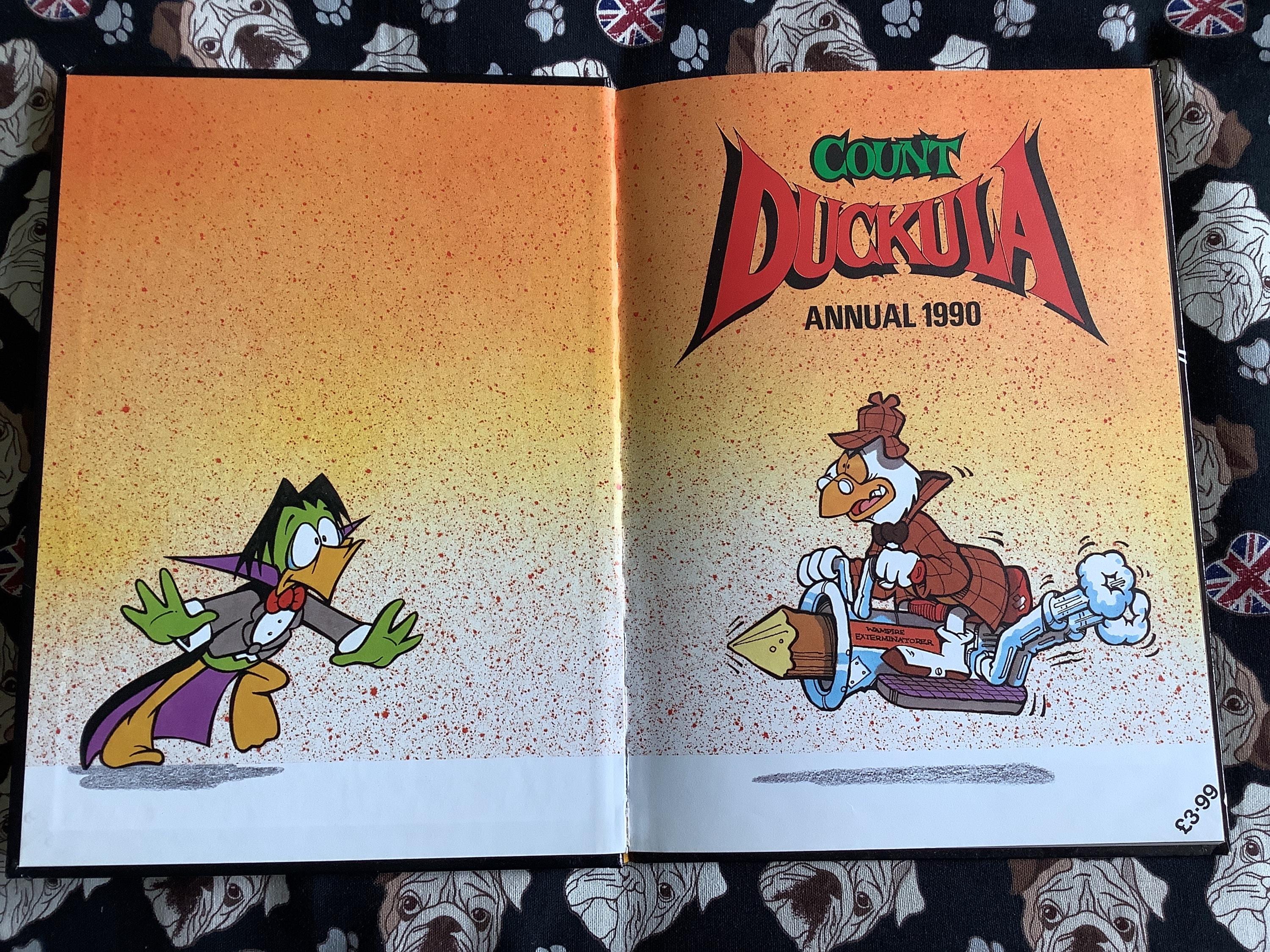 RARE Vintage 1990 'count Duckula' Annual in Hardback - Collectable Book ...