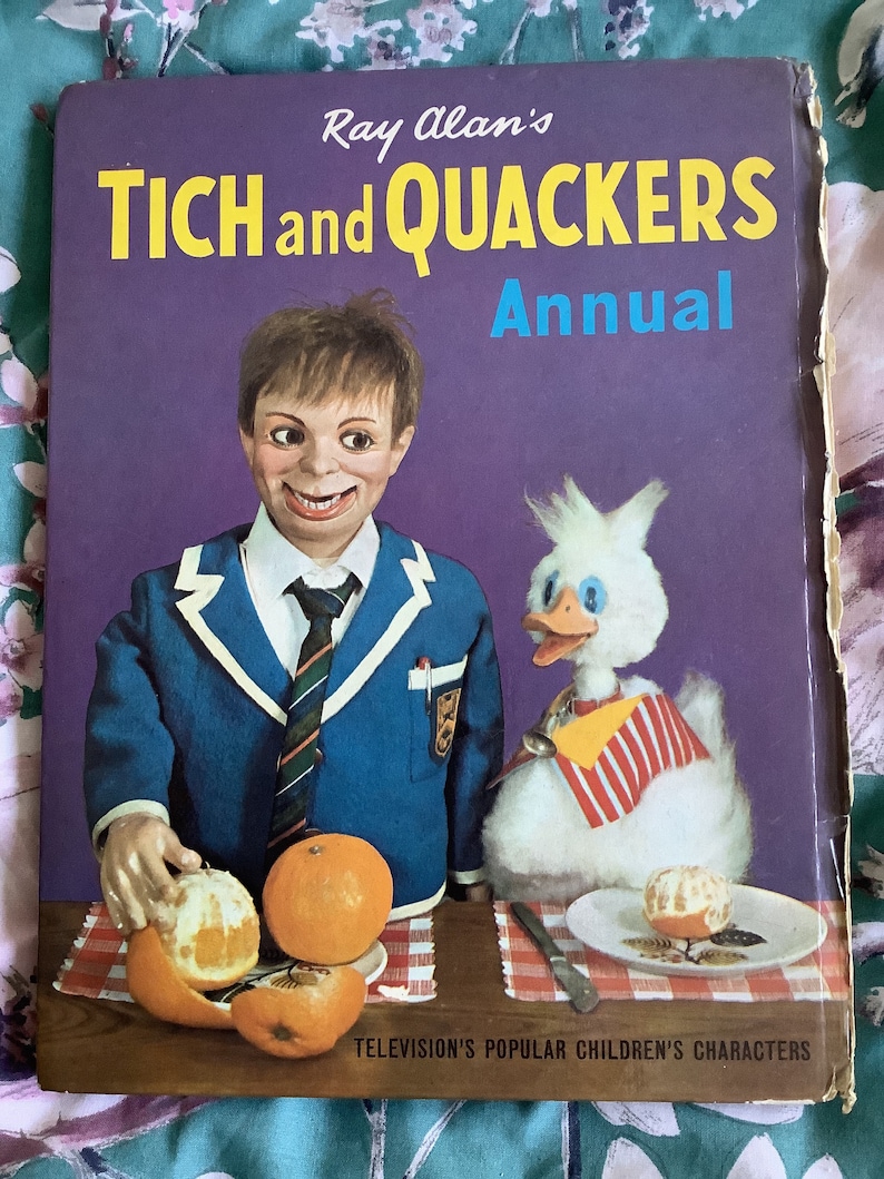 RARE Vintage Circa 1960s Ray Alan's Tich and Quackers Annual' Hardback ...