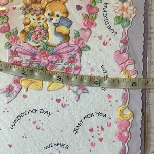 ADORABLE Vintage Circa 1990s 'wedding Day Wishes Just for You' Card ...