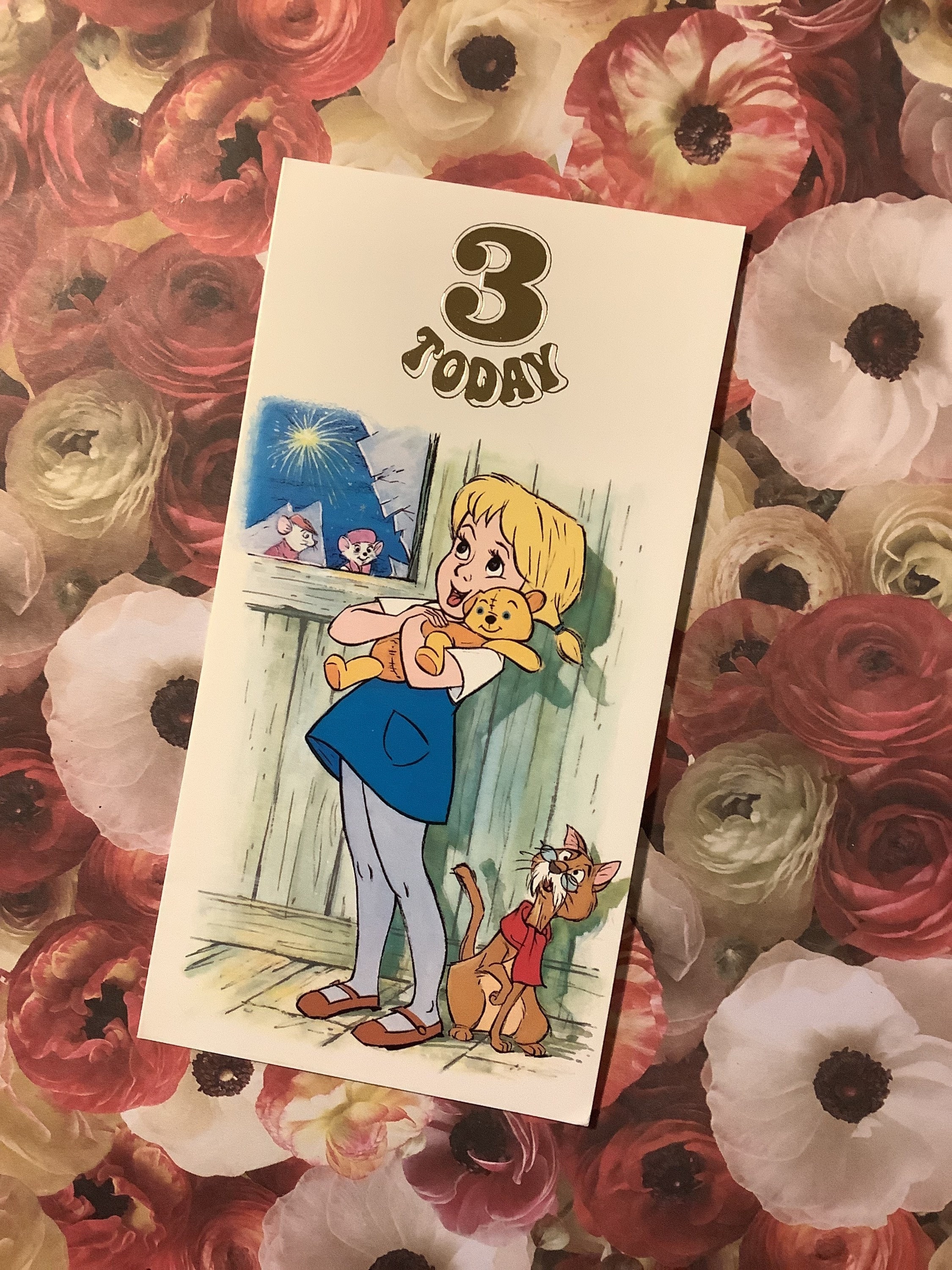 RARE Vintage Circa 1970s Walt Disney Productions '3 Today' Card With an ...