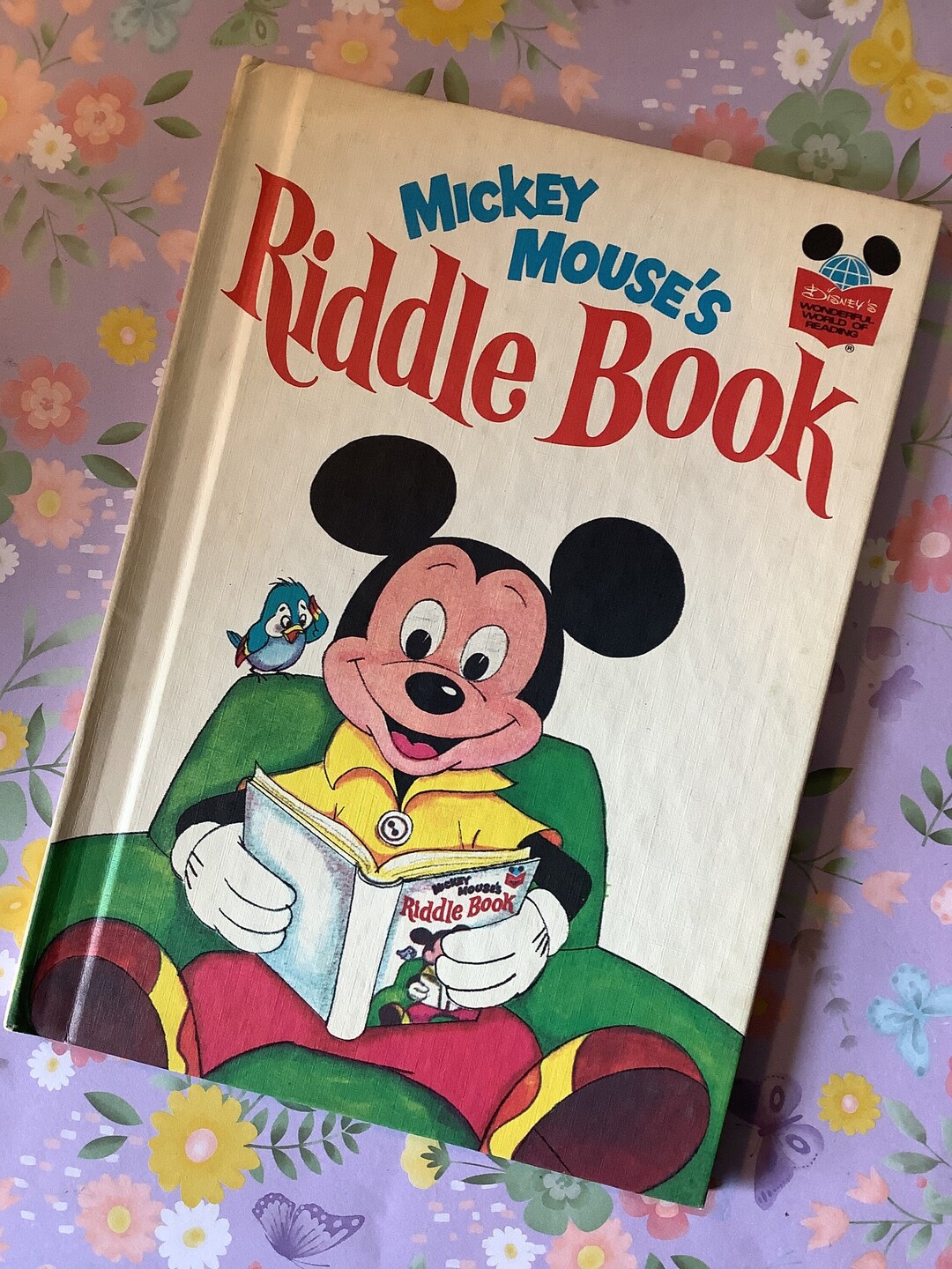 RARE Vintage 1972 'mickey Mouse's Riddle Book' Walt Disney Hardback ...