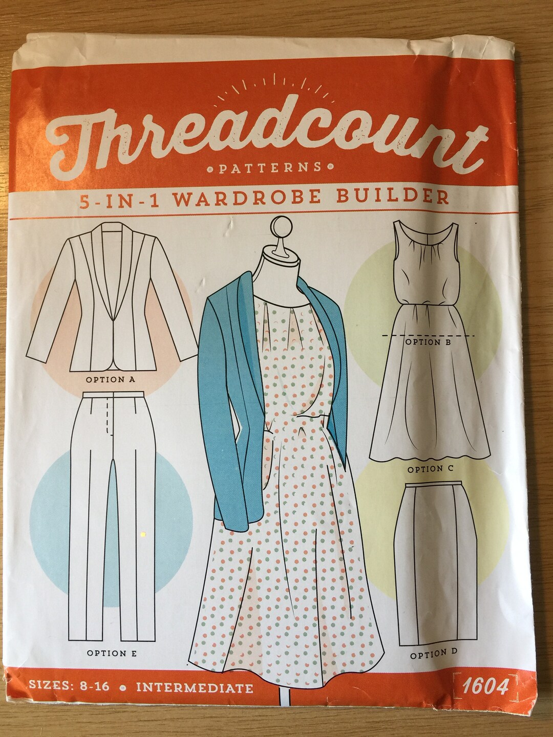 Uncut Threadcount Sewing Pattern 1604 - 5-in-1 Wardrobe Builder Pattern ...