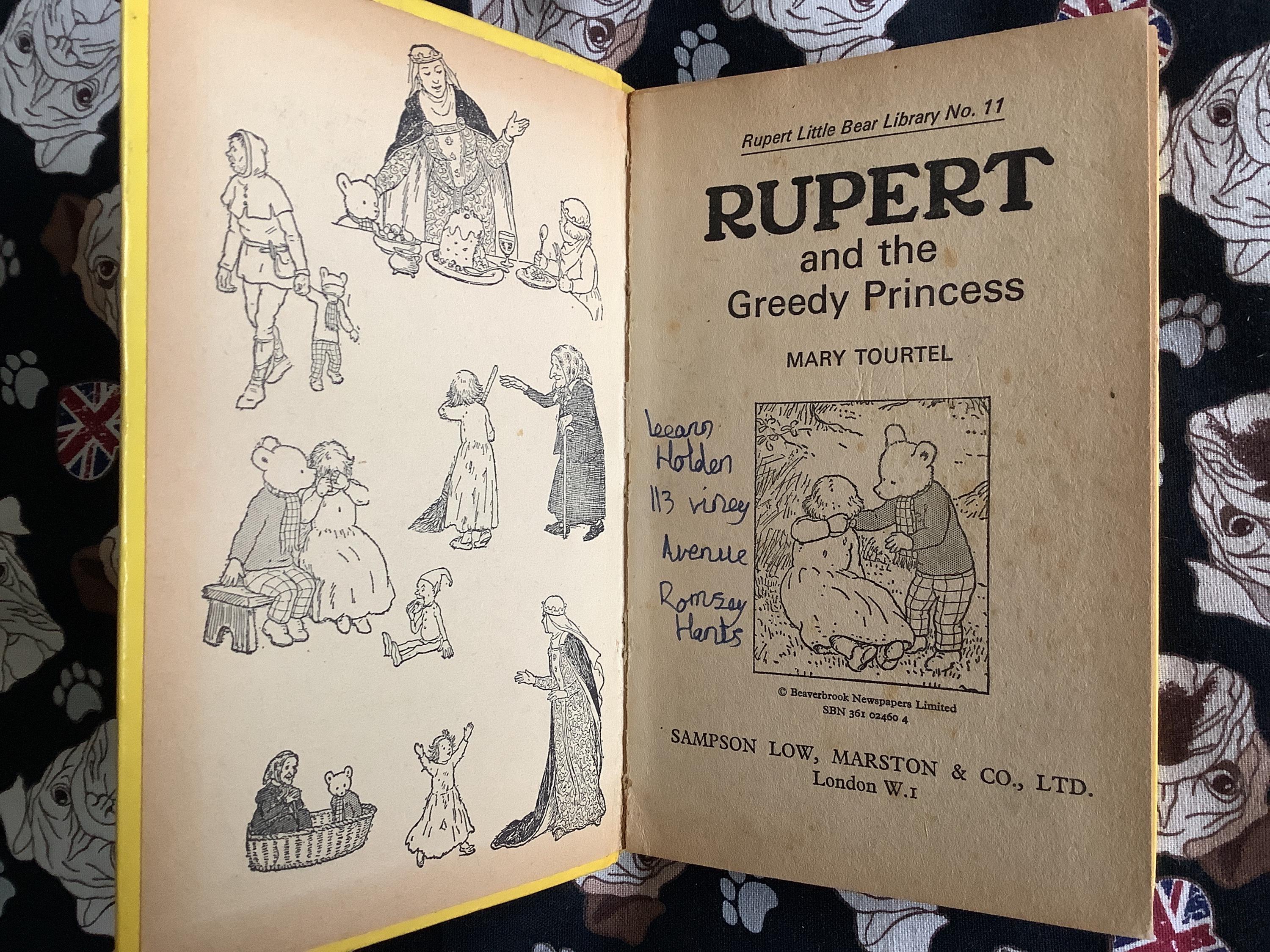 Vintage Circa 1970s Children's Book No 11 'rupert and the Greedy ...