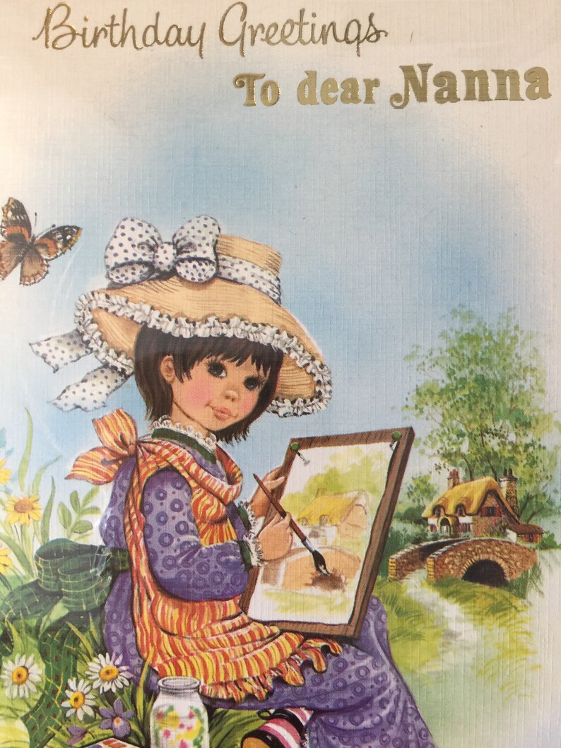 RARE True Vintage/retro Circa 1970s 'birthday Greetings to | Etsy