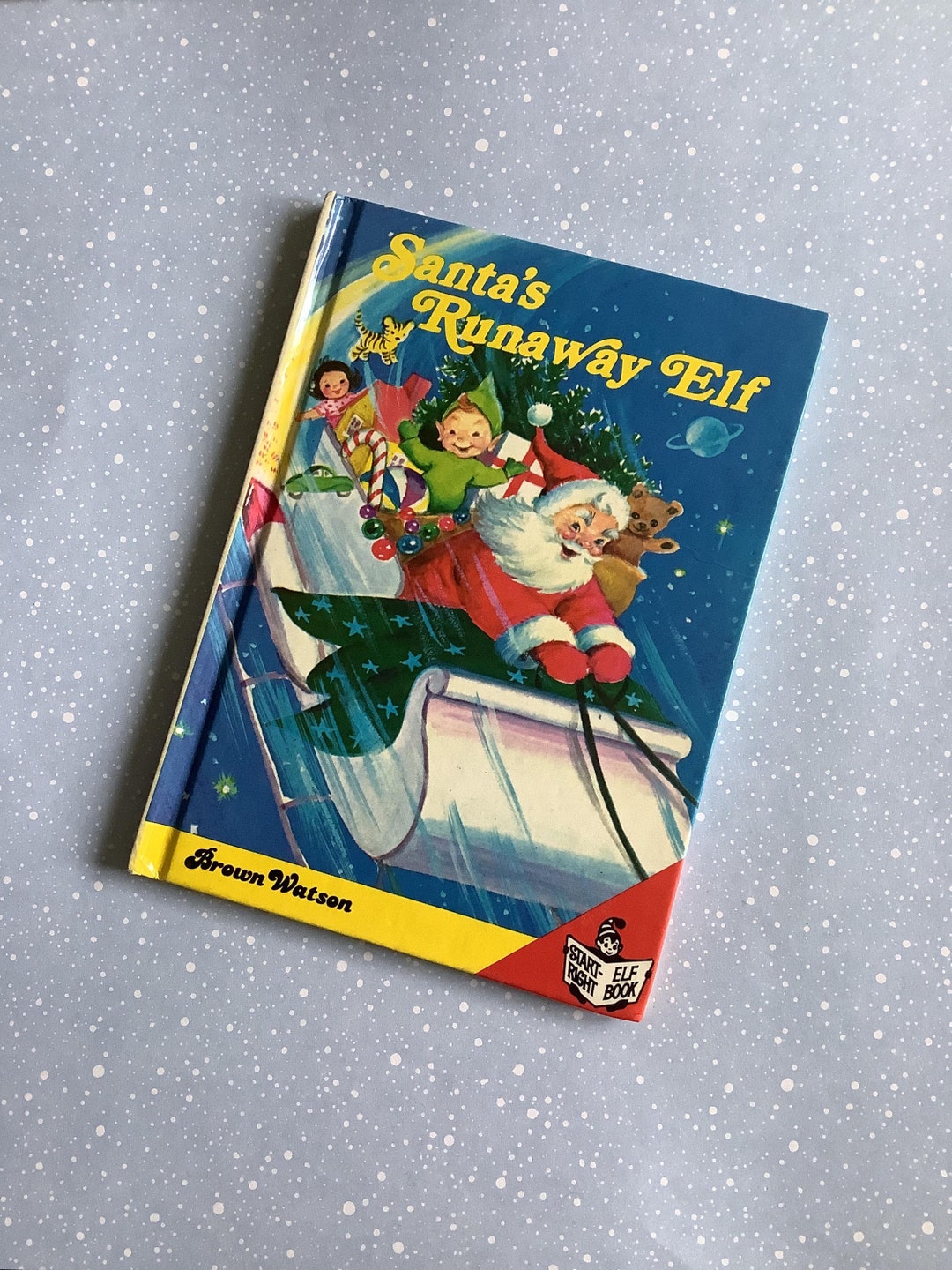 Vintage 1986 'santa’s Runaway Elf' Little Hardback Book by Jean Lewis ...