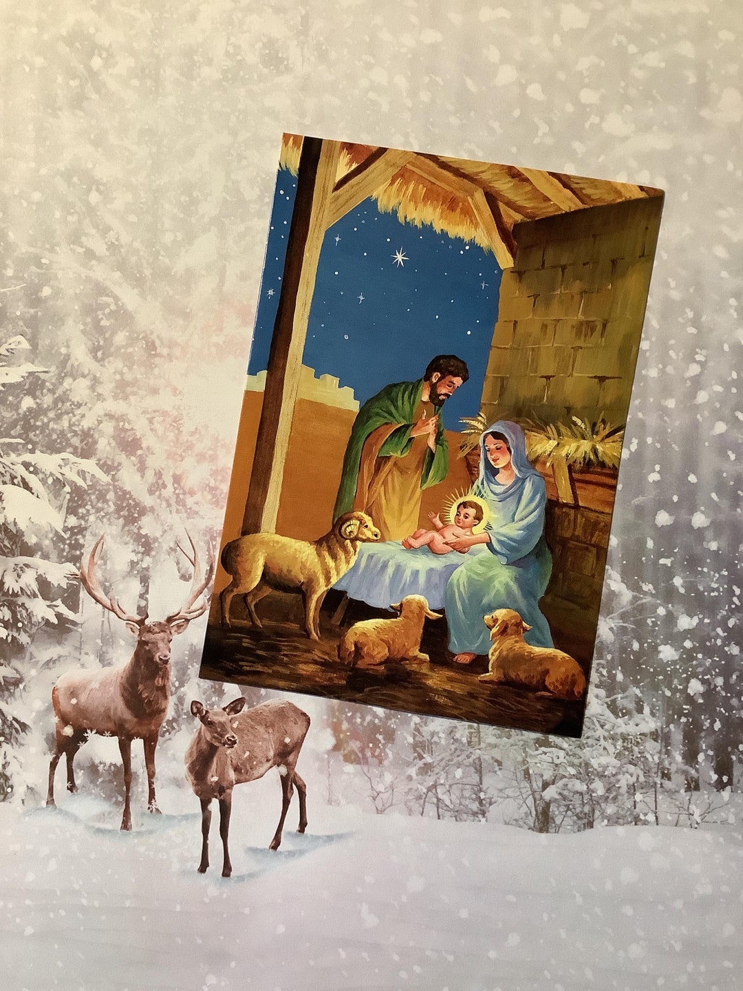 RARE Retro/vintage Circa 1980s Open Christmas Card With STUNNING ...