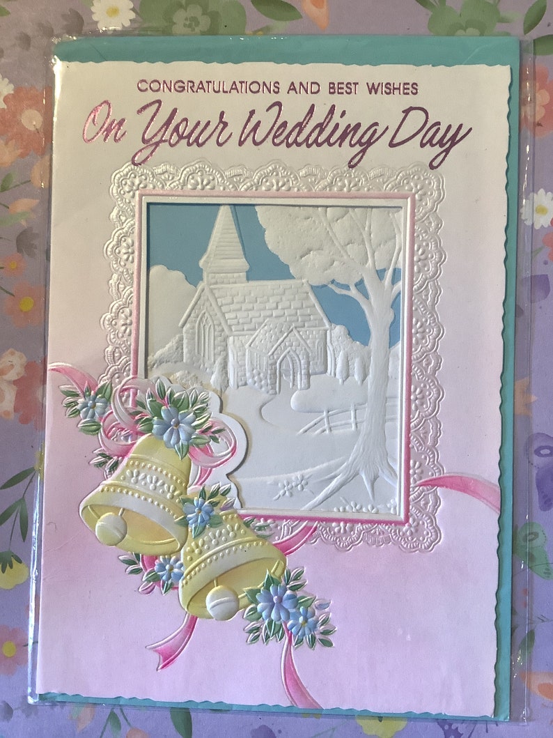 RARE Vintage Circa 1980s 'congratulations and Best Wishes - Etsy