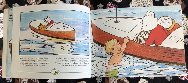 Vintage 1989 First Edition 'rupert and the Secret Boat' Paperback Book ...