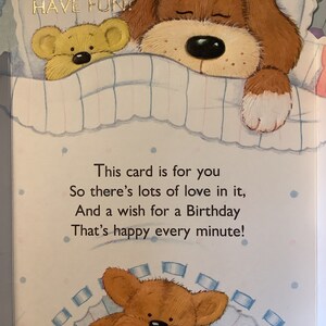 RARE Vintage 1987 Snatch the Dog & Friends 'daughter Have Fun' Birthday ...