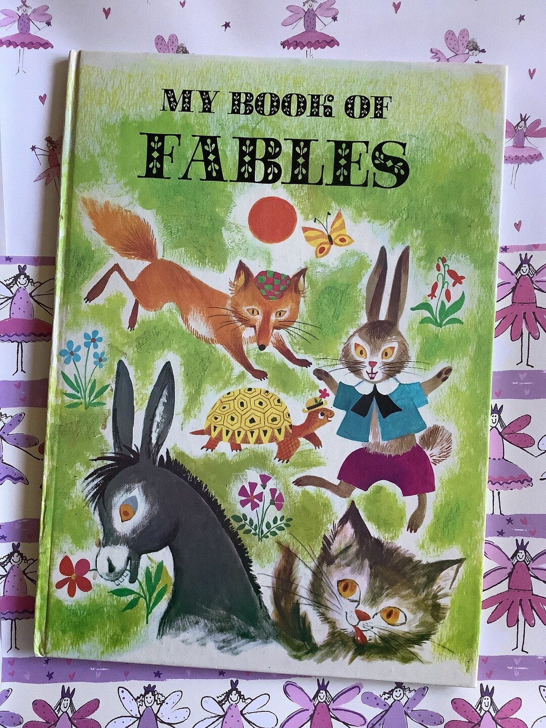 RARE Vintage 1969 First Edition 'my Book of Fables' LARGE Hardback Book ...