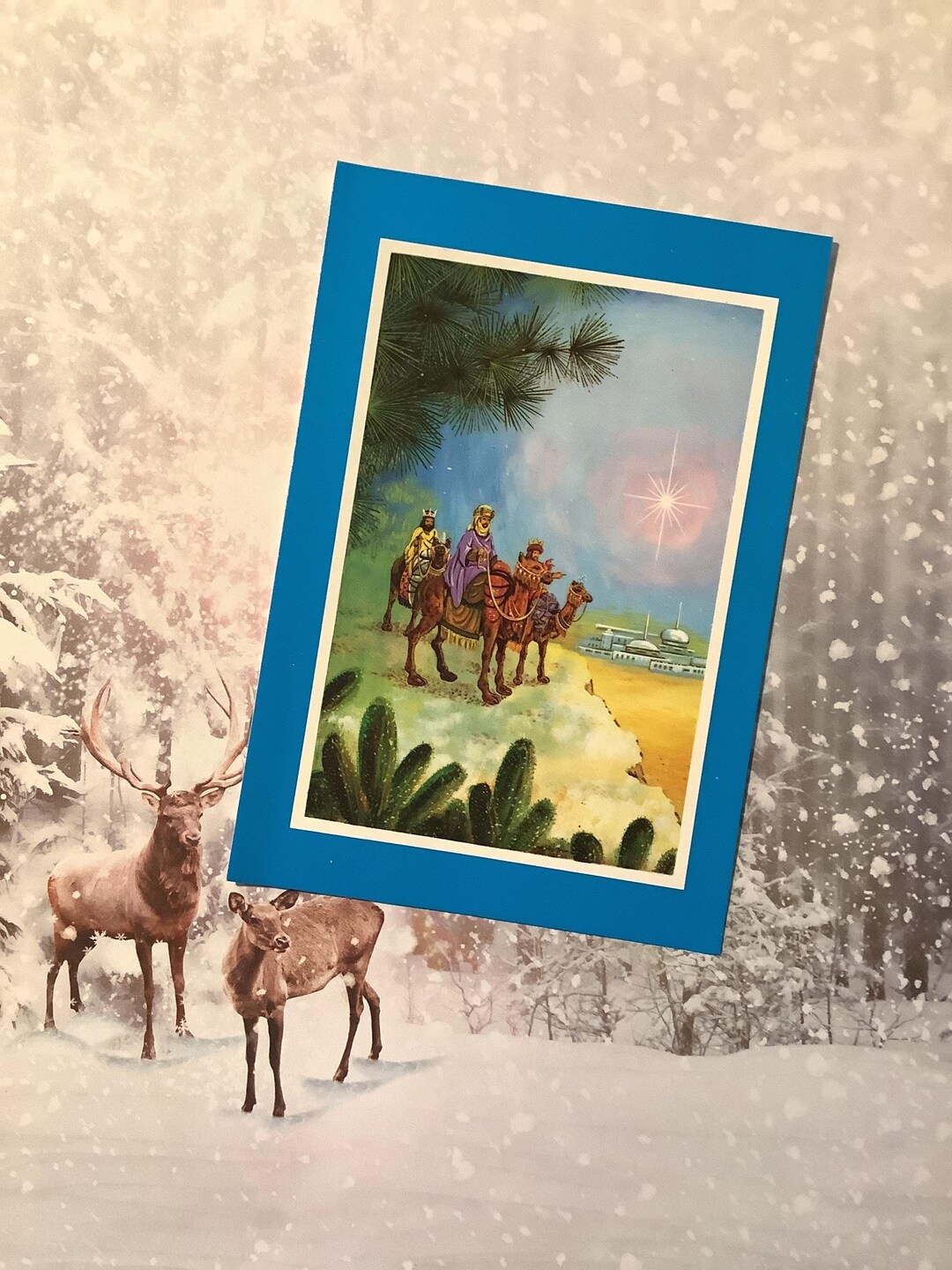RARE Retro/vintage Circa 1980s Open Christmas Card With STUNNING ...