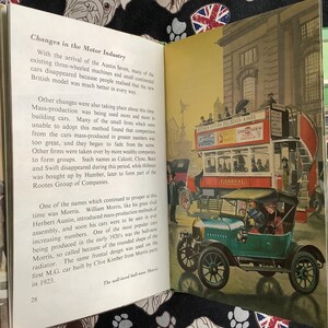 RARE 1962 Vintage Children's Book the Story of the Motor Car Hardback ...