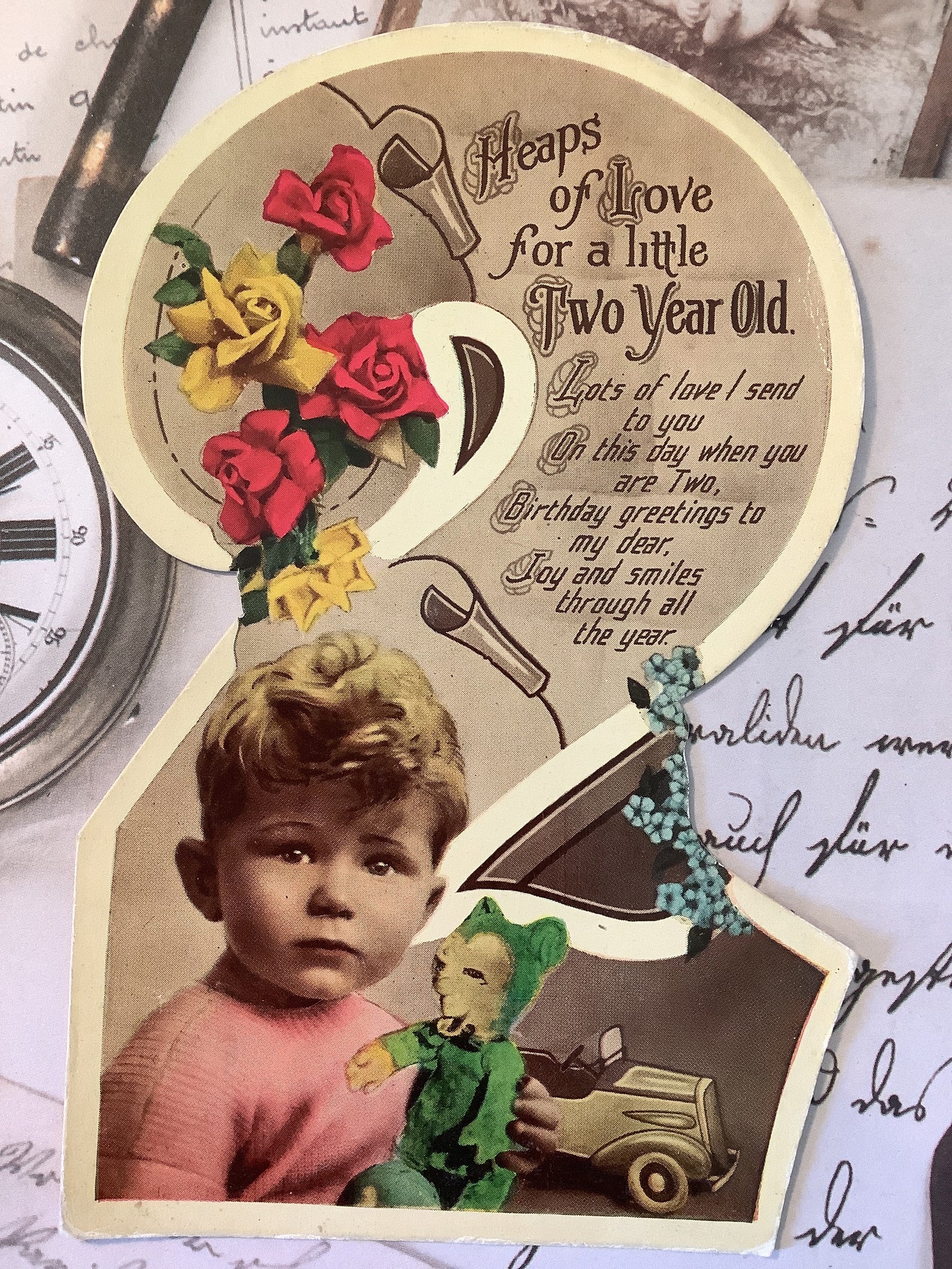 VERY RARE True Vintage STUNNING Circa 1940s 'heaps of Love for a Little ...