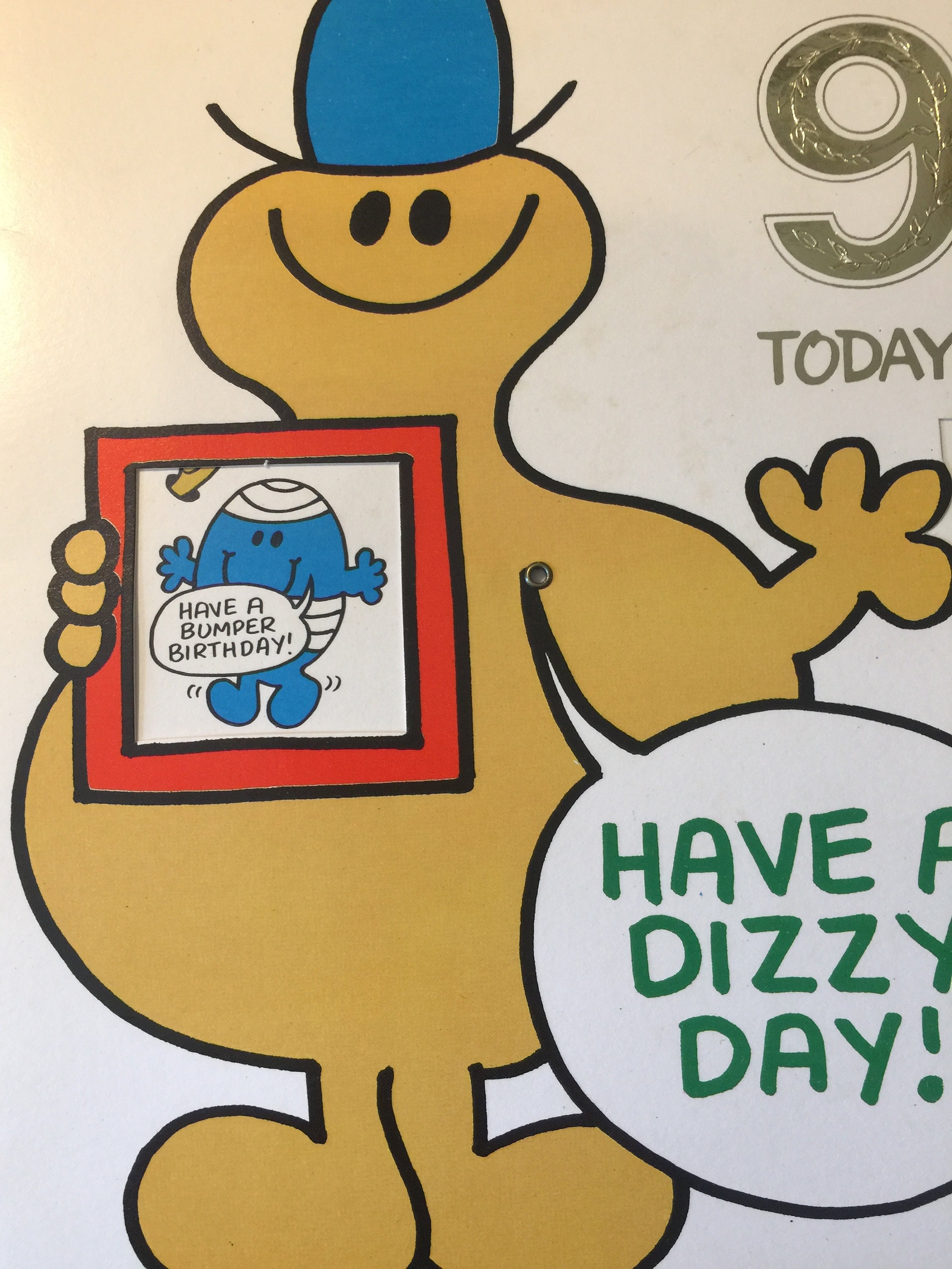 RARE Vintage 1978 Large Original Mr Men 'mr Dizzy' 9th - Etsy UK
