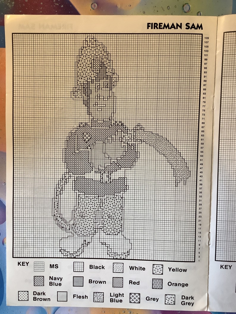 RARE Vintage 1988 'fireman Sam the Hero Next Door' 5 Knitting Patterns ...