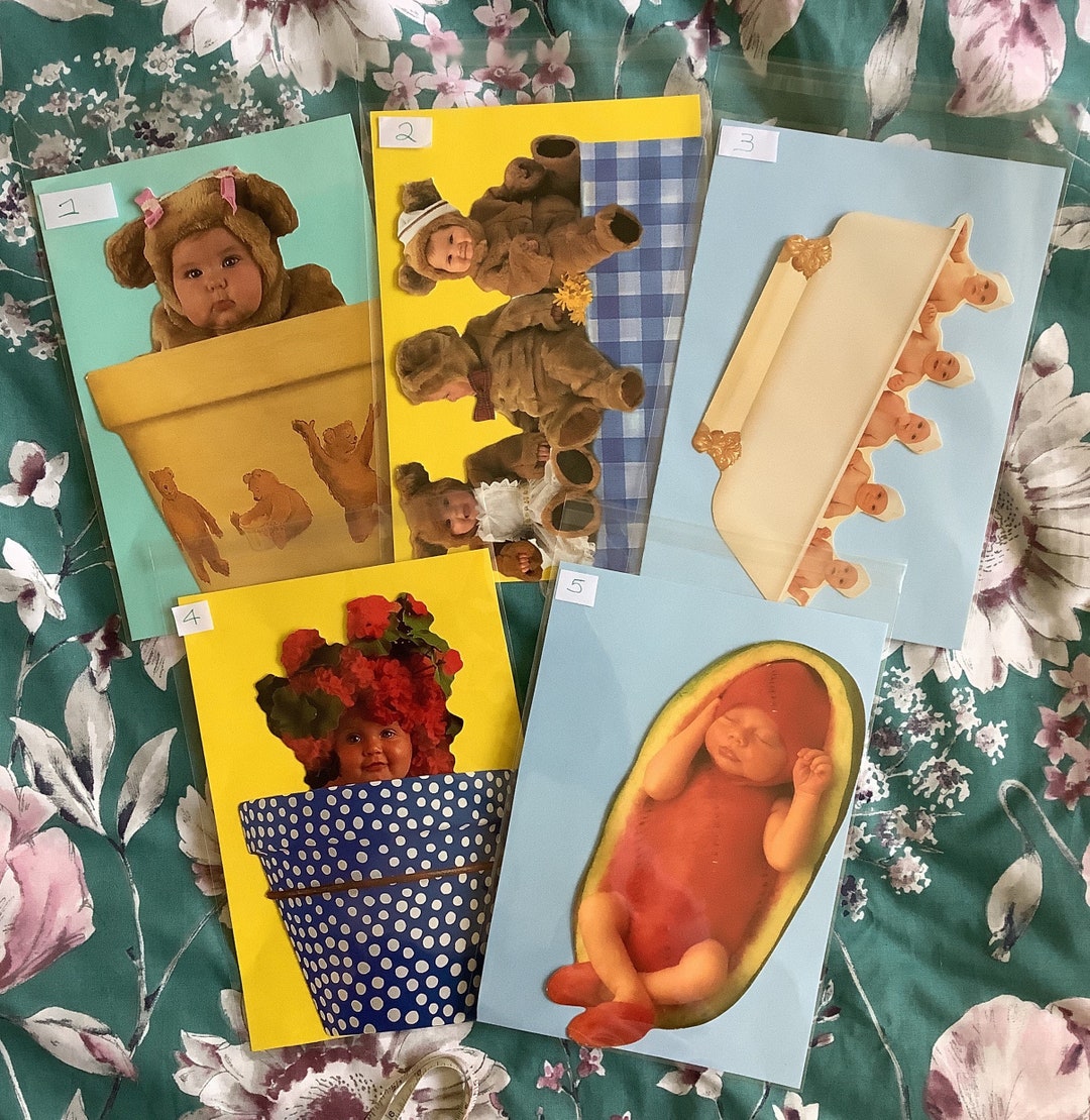 Vintage 1990s Anne Geddes - Fun Baby Photo Postcards - 5 Designs - Sold ...