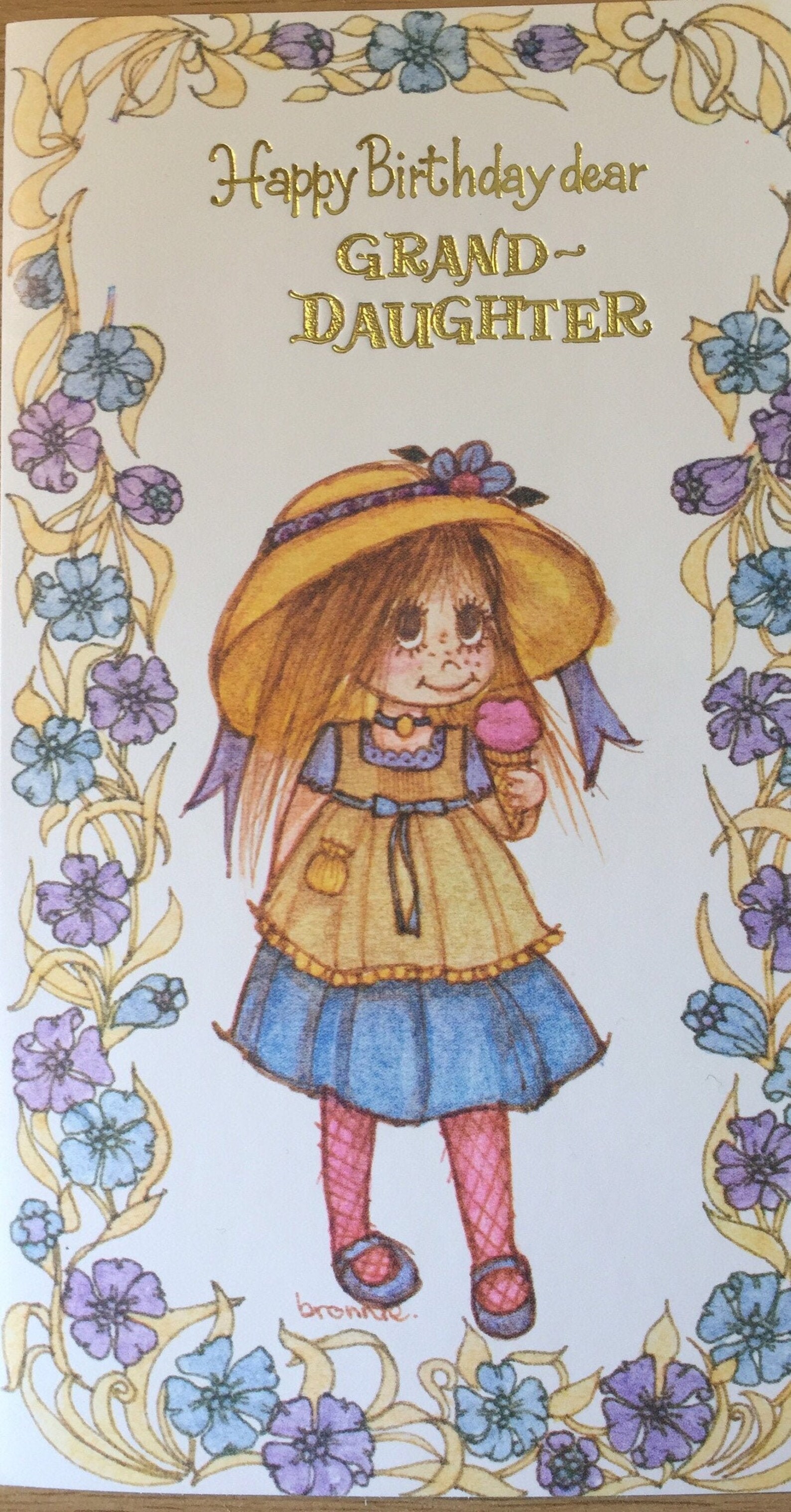 EXTREMELY RARE Retro/vintage Circa 1970s 'happy Birthday Dear Grand ...